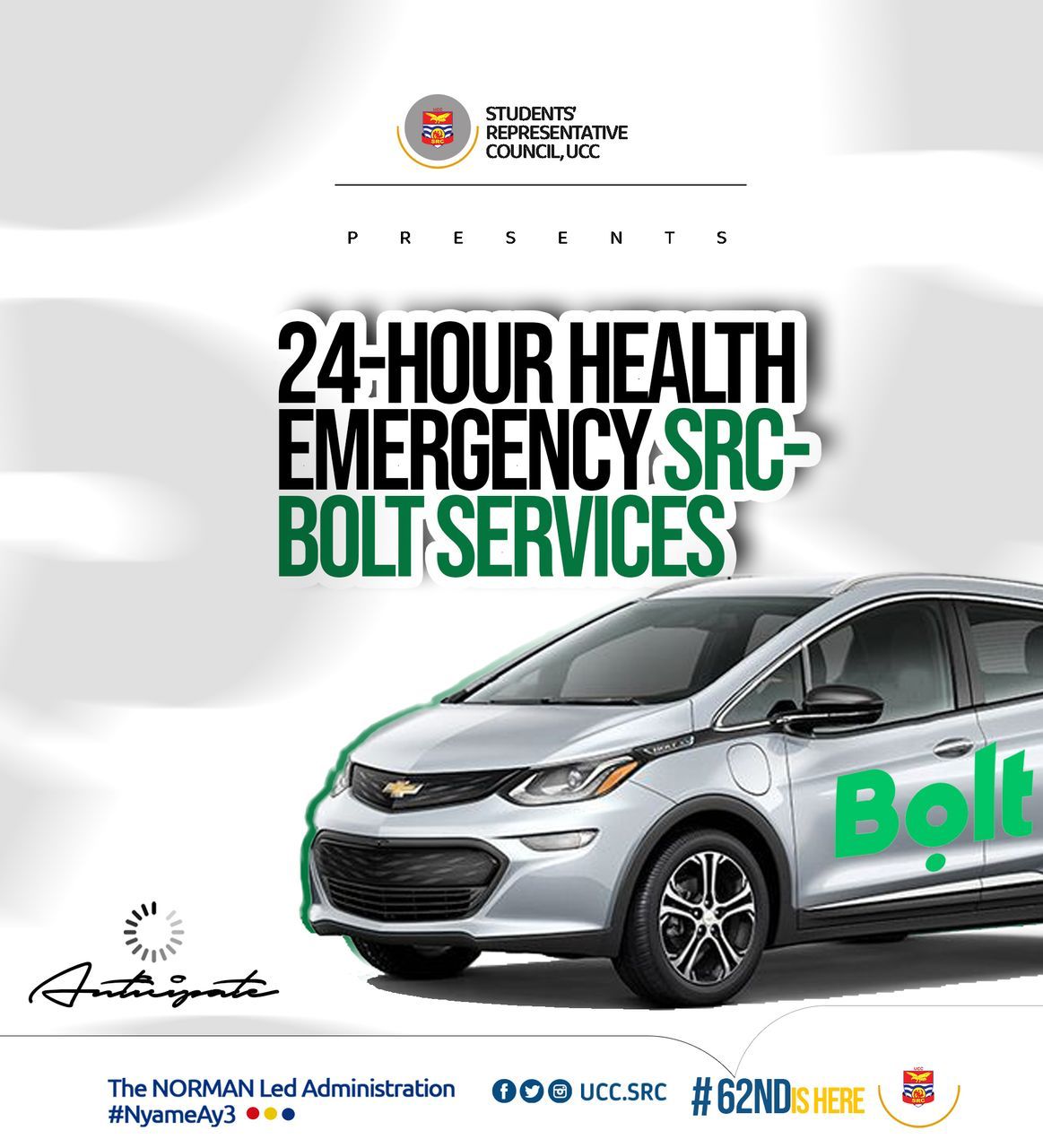 Norman Led UCC SRC To Launch 24 Hour Health Emergency SRC Bolt Services